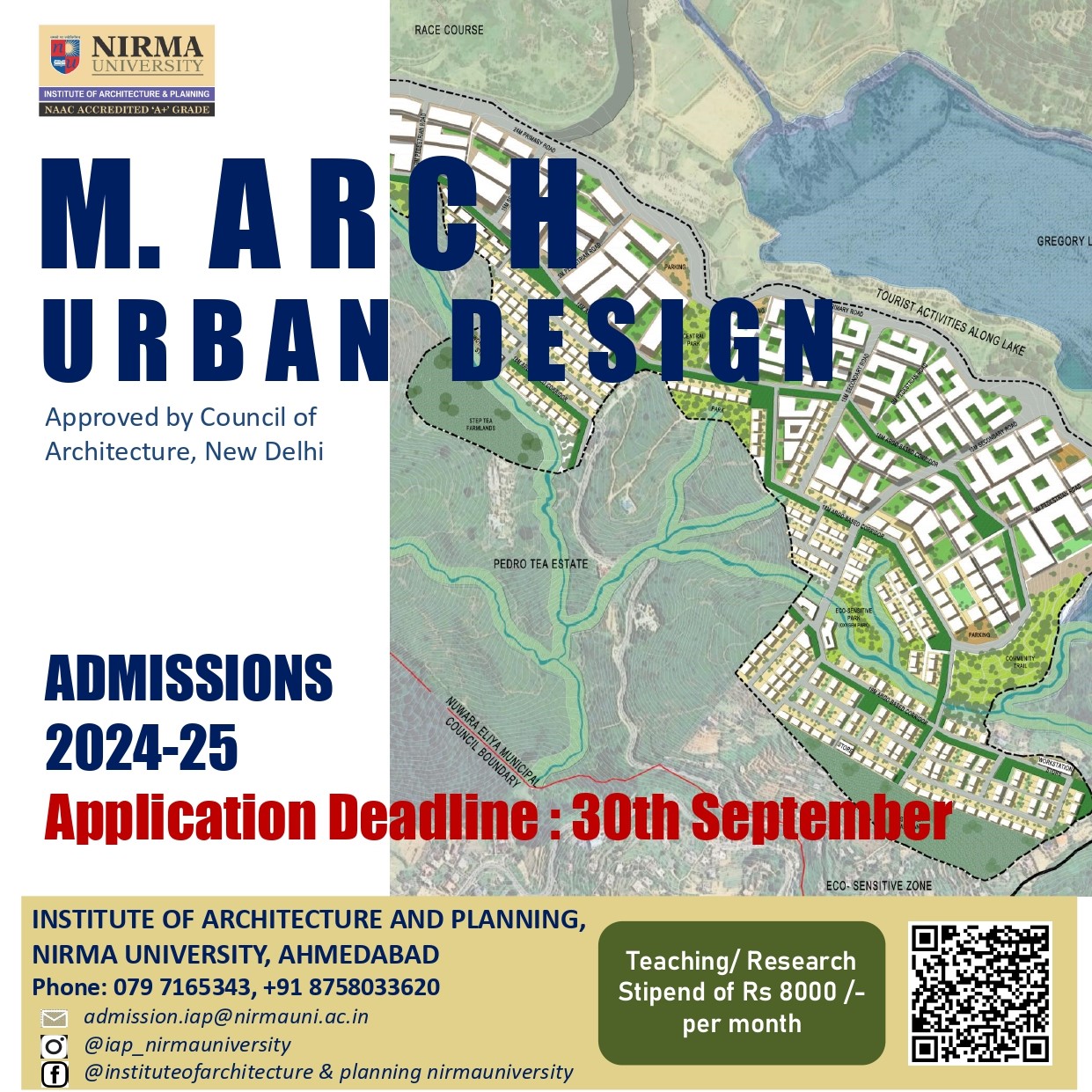 M Arch Admission 2024. Institute of Architecture and Planning Admission ...